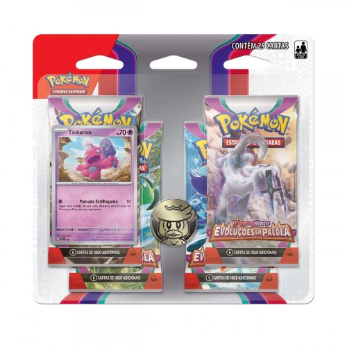 Blister Quadruplo PokÉmon Tinkatink Escarlate E Violeta 2 EvoluÇÃo Em