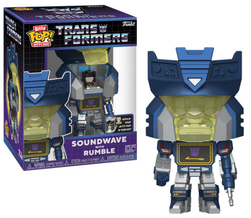Funko Pop Bitty Bot Soundwave With Rumble Transformers Bitty ...