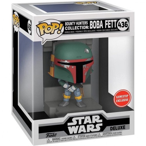 Boba Fett #436 Funko Pop Original Deluxe Bounty Hunters Collection ...