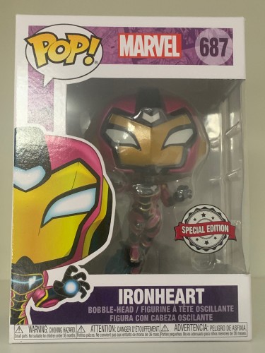 Funko Pop! Ironheart Coração De Ferro Glow - Marvel - #687