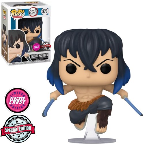Funko Pop Inosuke Hashibira Special Edition Chase Flocked - Demon ...