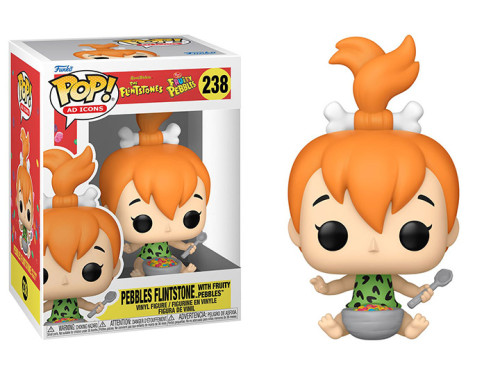 Funko Pop Pebbles Flintstone With Fruity Pebbles - AD Icons - #238