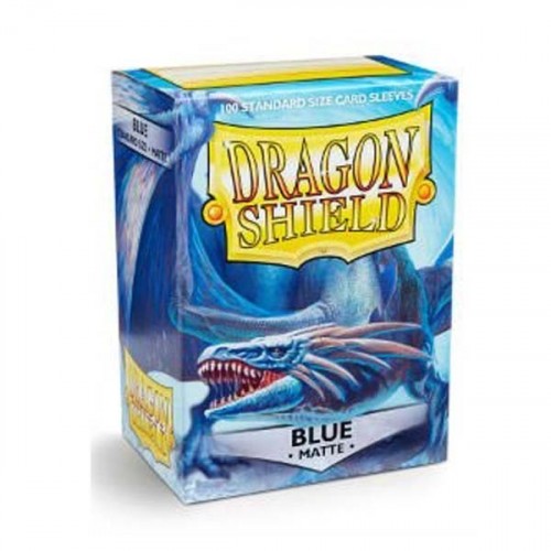 Sleeves Protetor Para Cards Dragon Shield Blue Matte Standard Size 100 ...